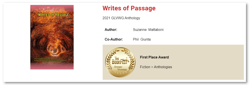 'Writes of Passage' anthology a 2022 award winner - Michael Stephen ...